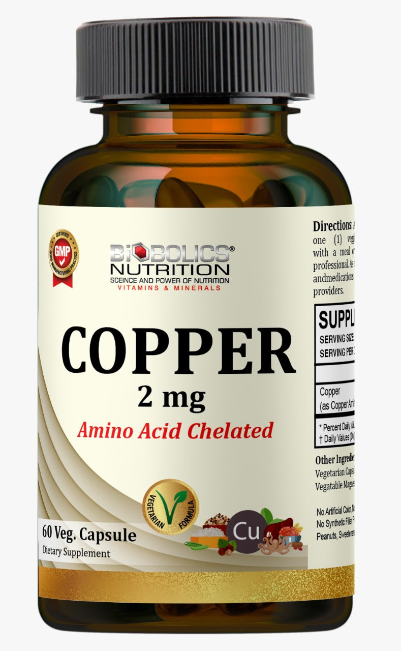 Biobolics® Copper 2 mg – Biobolics Vitamins